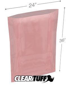 24" x 36" 4 Mil Anti-Static Poly Bags