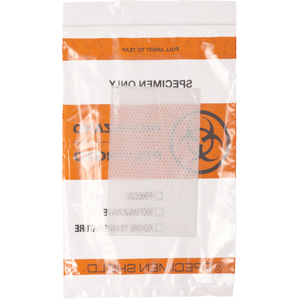 6" x 9" Absorbent Specimen Shield Biohazard Bags