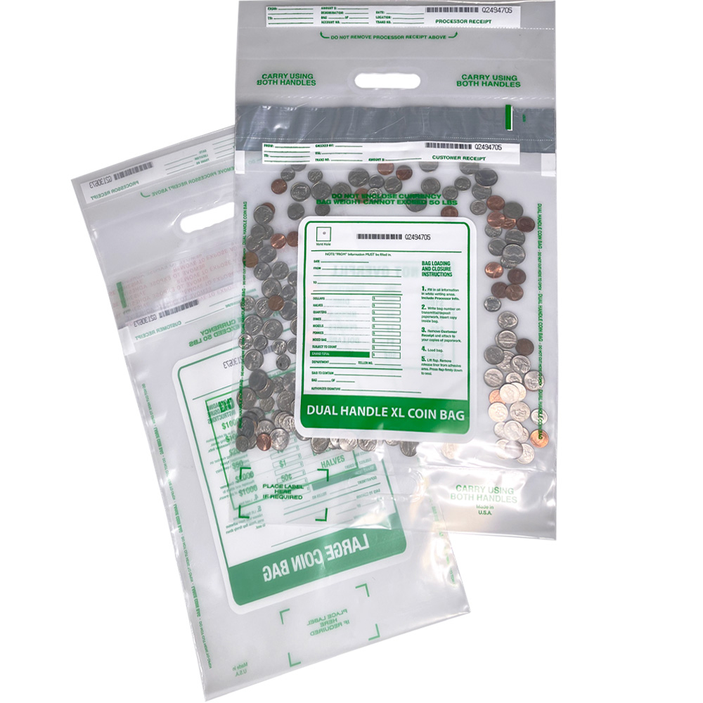 Poly Money Bags | Coin Deposit Bags