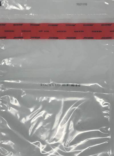 9" x 12" Clear Money Deposit Bag