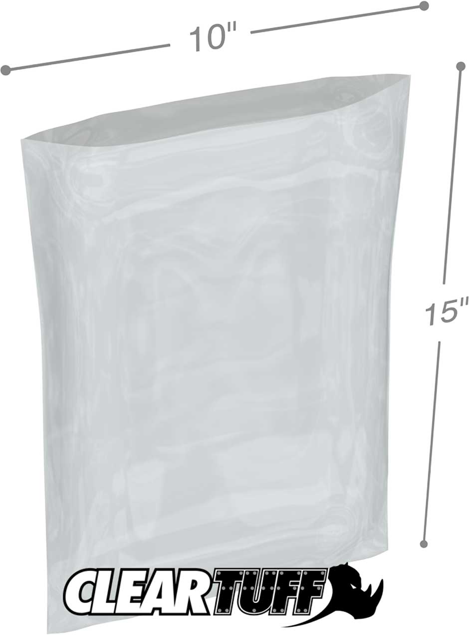10" x 15" 6 Mil Poly Bags