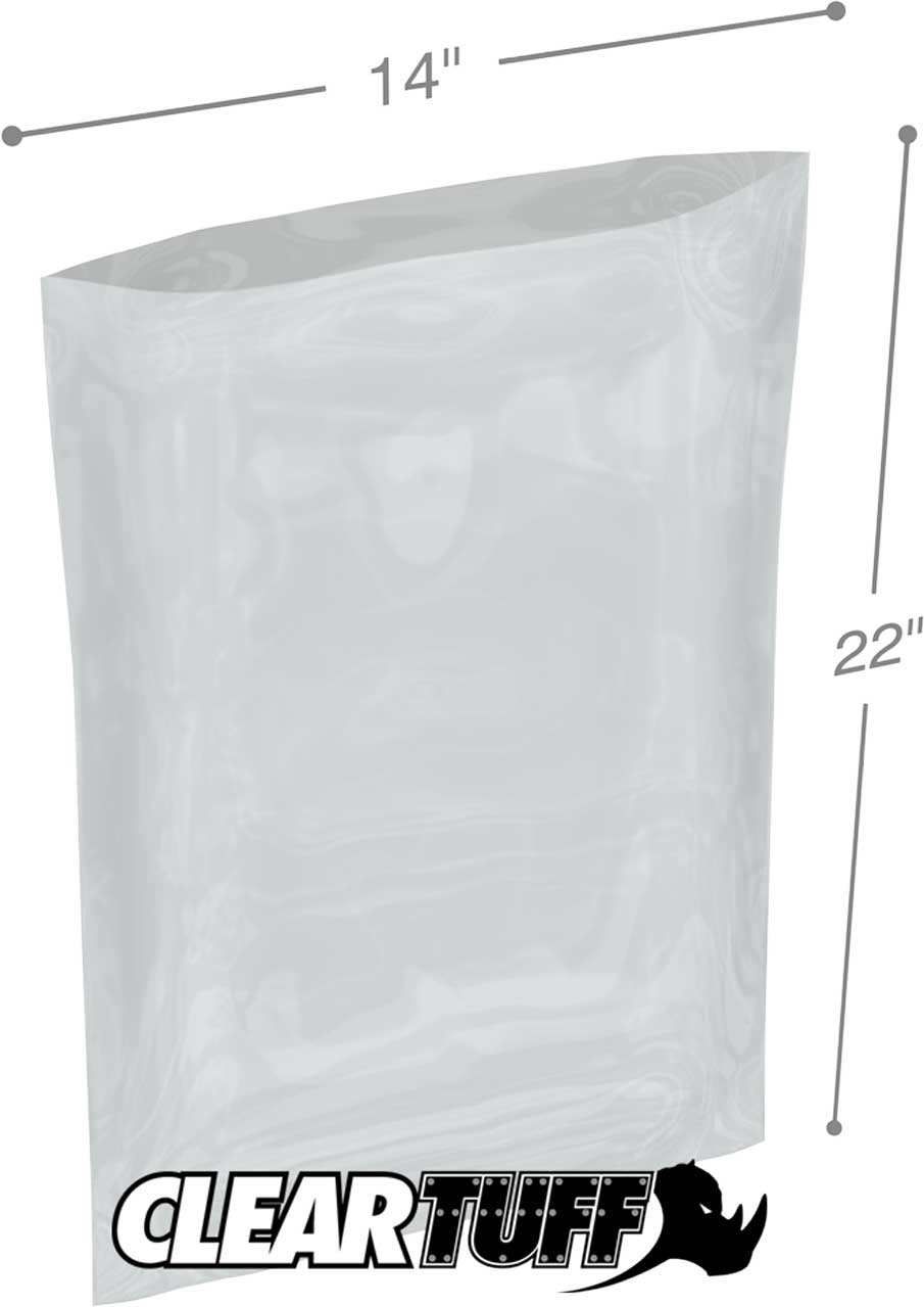 14" x 22" 3 Mil Poly Bags