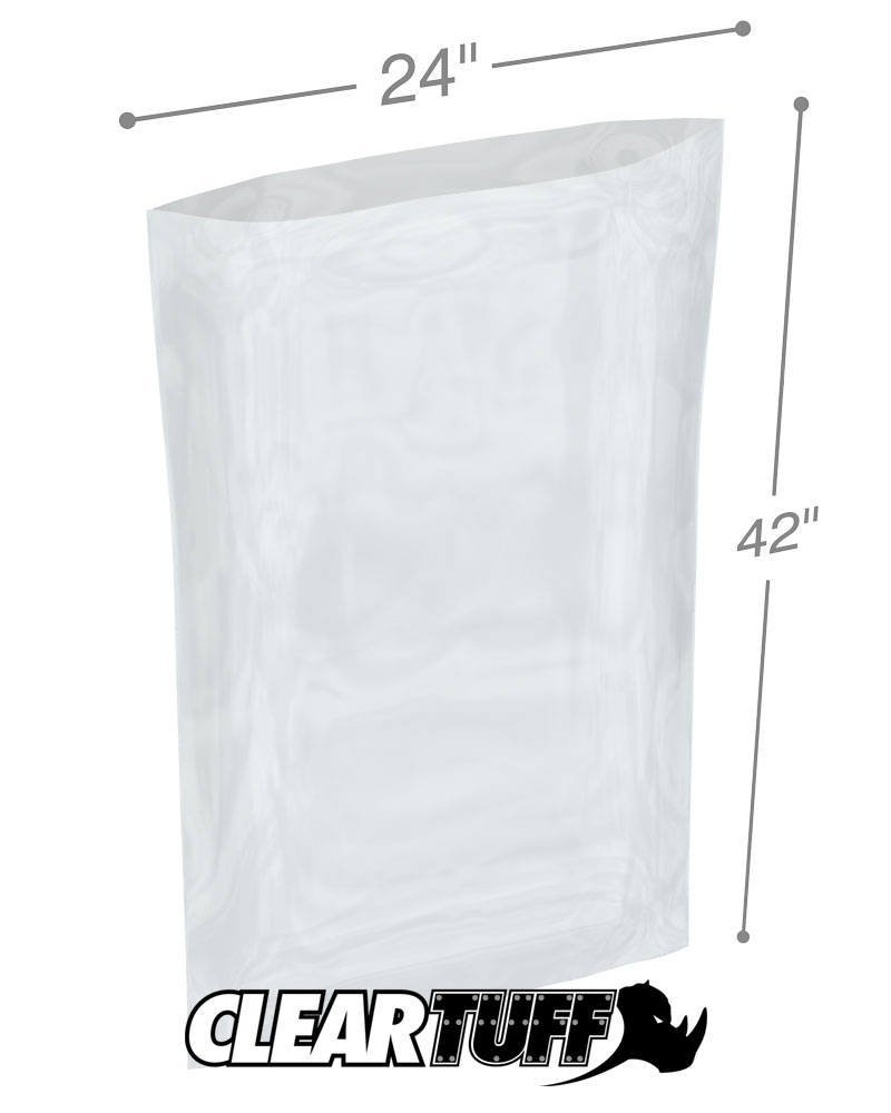 24" x 42" 6 Mil Poly Bags