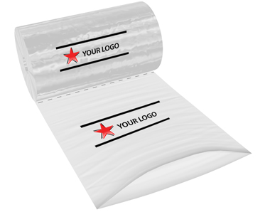 Custom Poly Bags on Rolls and Custom Printed Autobags for Bagging Machine