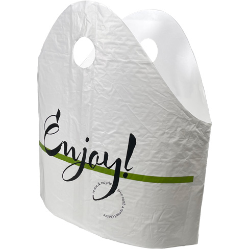 21" x 18" + 10" Super Wave Top Handle Plastic Bags 1.4 Mil