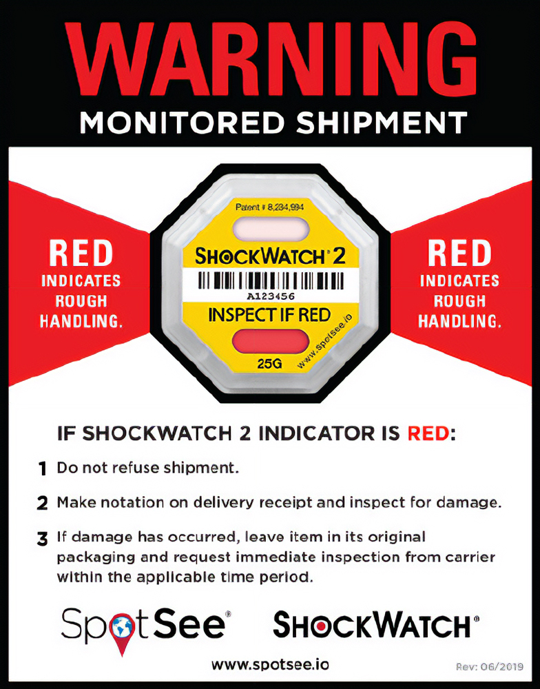 ShockWatch 2 - 25G Label